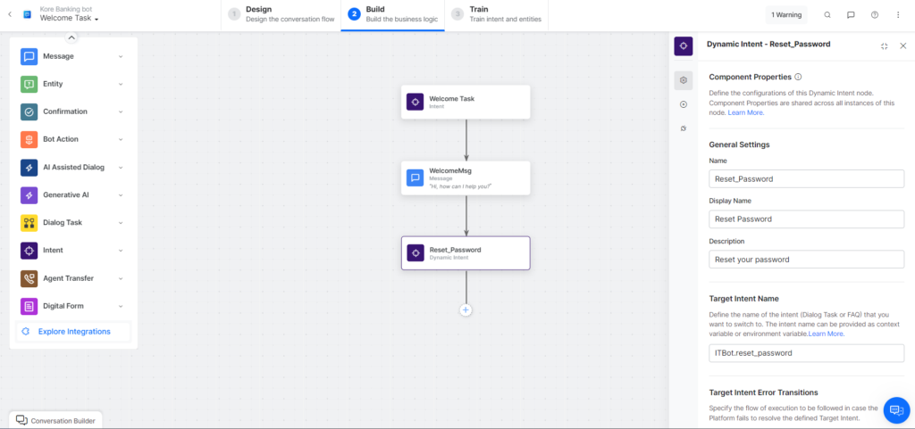 Dynamic Intent Node - Kore.ai Documentation V10.1
