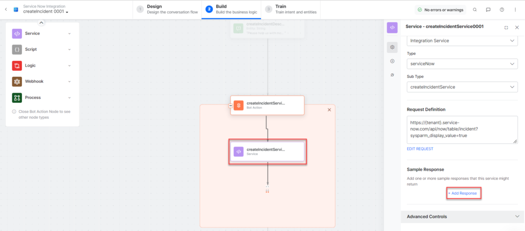Using The ServiceNow Action Templates - v10