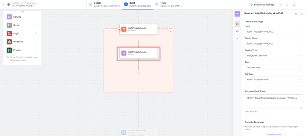 Using the Freshservice ITSM Action Templates - v10