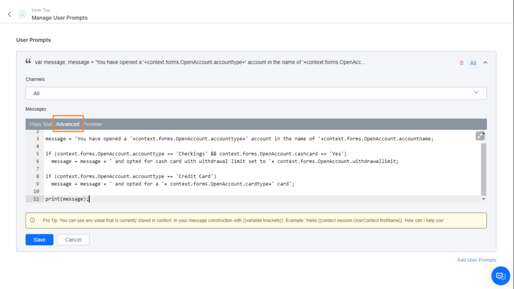 How to Configure Digital Forms - Kore.ai Documentation v9.0