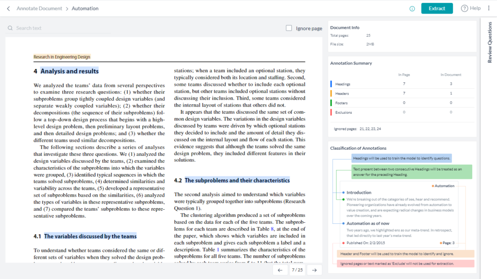 Knowledge Extraction - Kore.ai Documentation v9-2