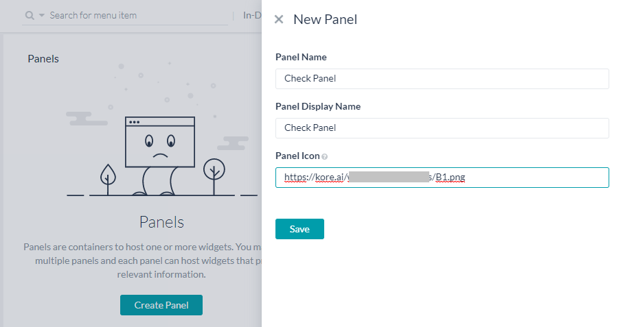 Panels & Widgets - Kore.ai Documentation