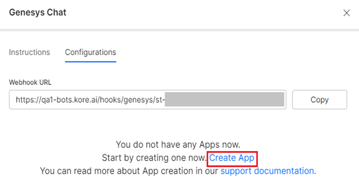 Adding Genesys Chat as a Channel - Kore.ai Documentation