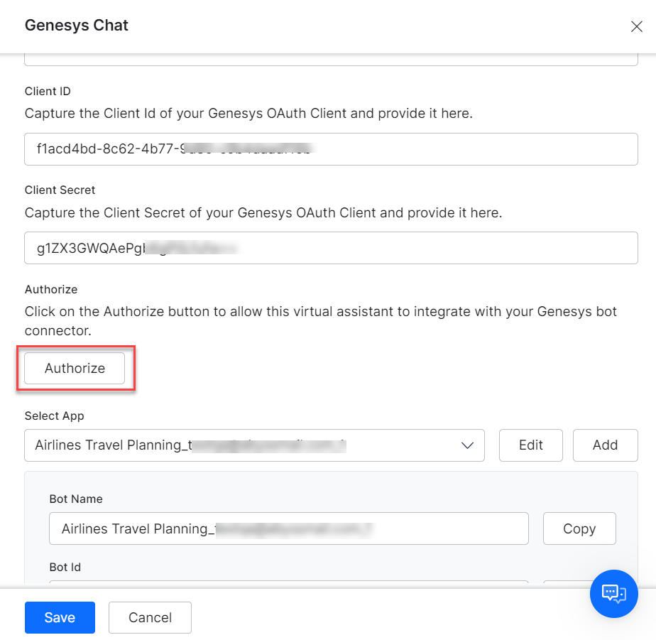 Adding Genesys Chat as a Channel - Kore.ai Documentation