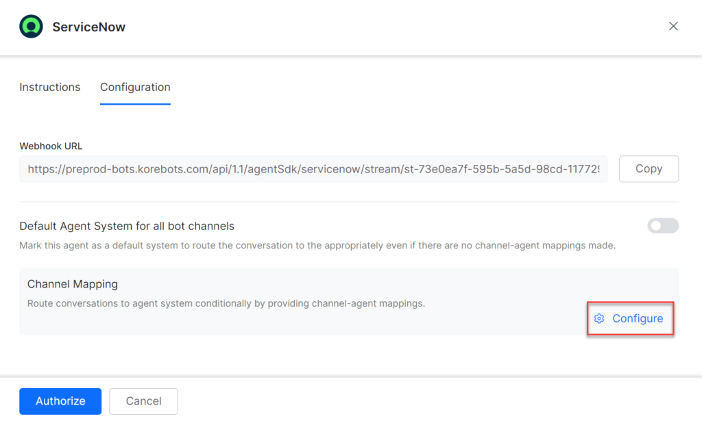 Configuring the ServiceNow Agent - Tokyo and Lower versions - Kore.ai ...