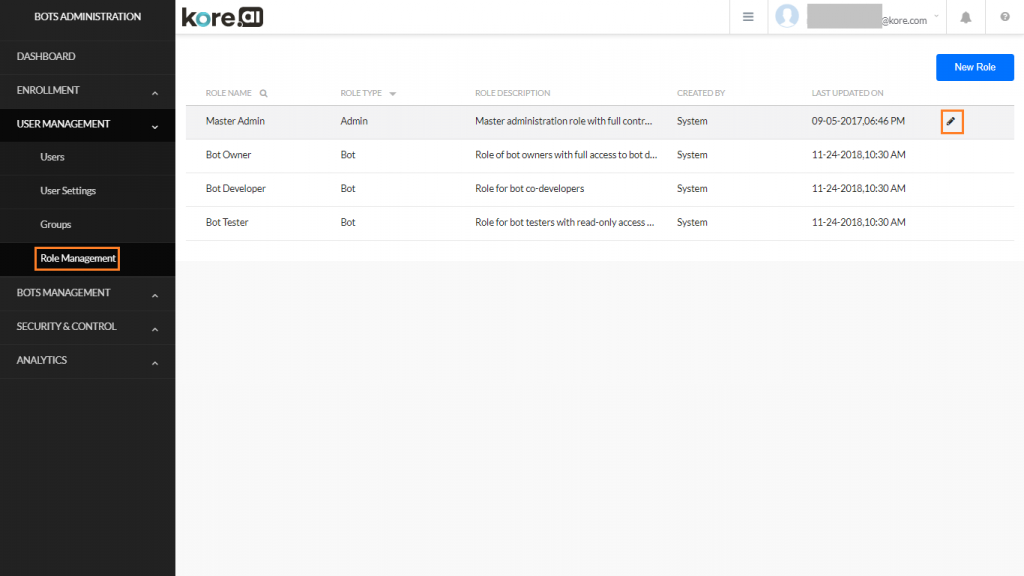 Bots Admin Console - Kore.ai Documentation v8.1